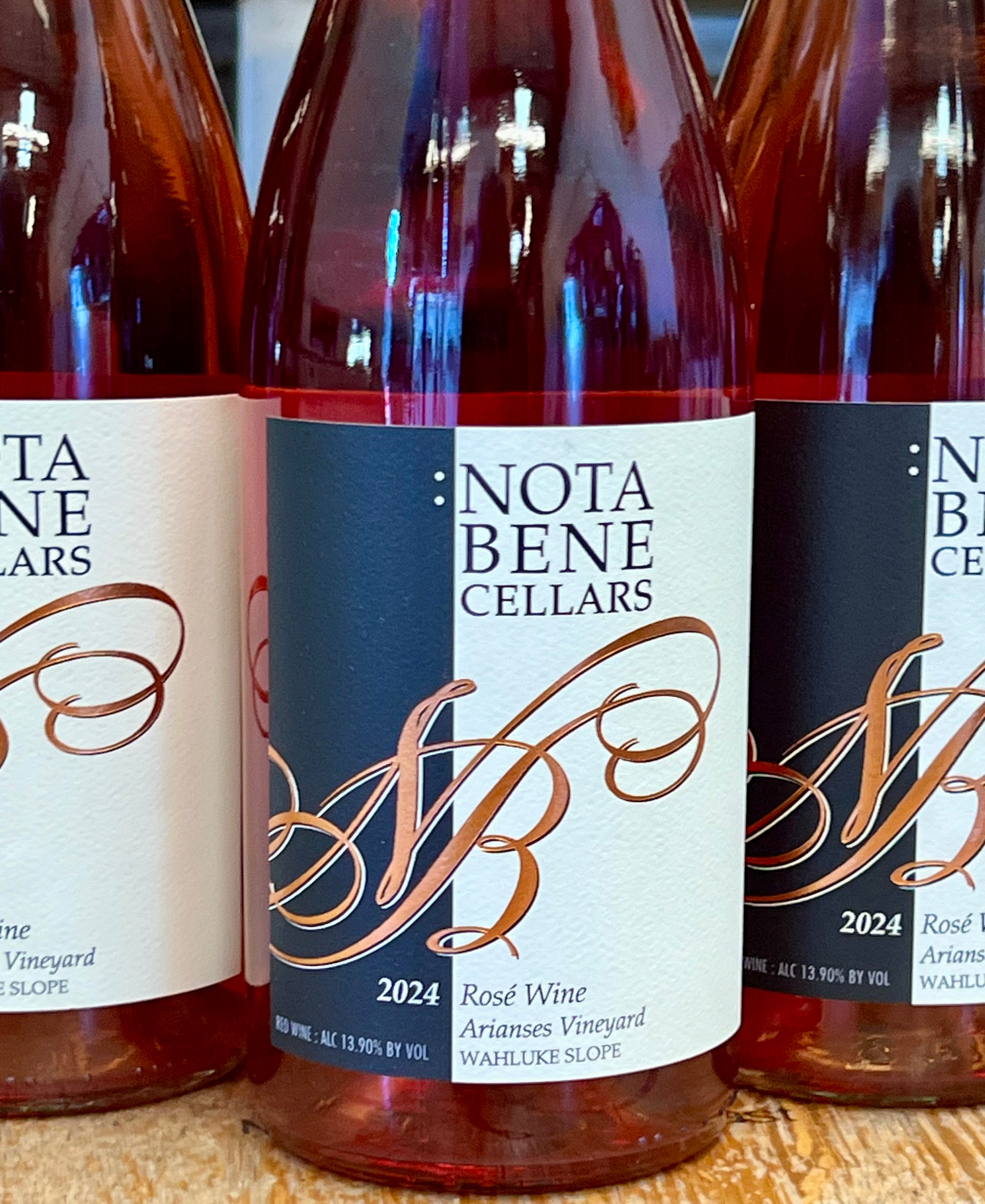 2024:Nota Bene Rosé - Arianses Vineyard - Wahluke Slope – :Nota Bene ...